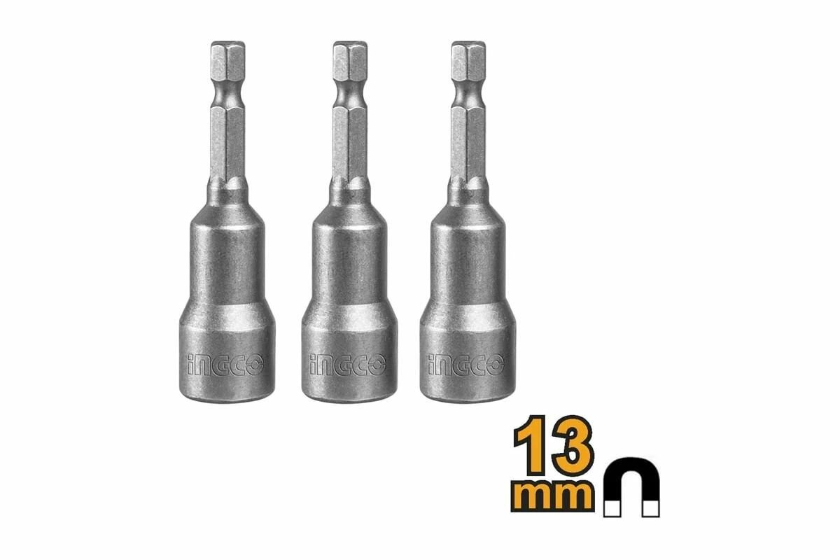 Набор магнитных торцевых головок 13 мм, 1/4" INGCO AMN1331