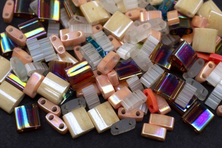 Бисер японский MIYUKI TILA MIX202 микс Hopper Island, 5 грамм