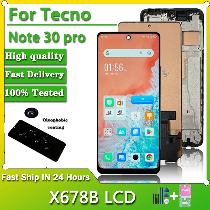 ЖК-дисплей для Infinix Note 30 Pro, цвет Ori With Frame