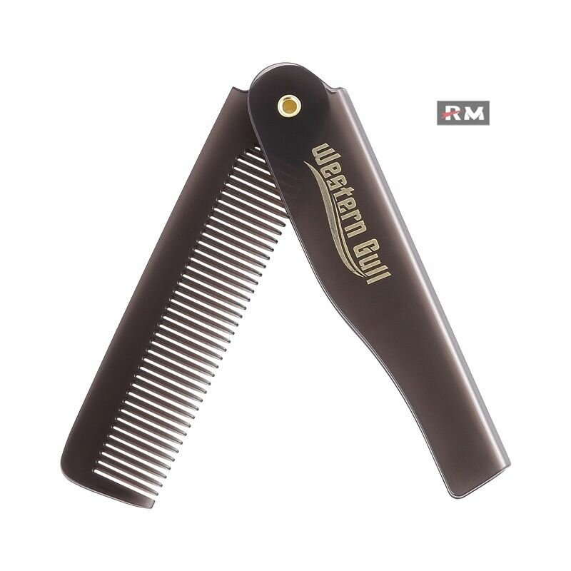 Western Gull Расческа для волос складная, компактная / гребень для волос, бороды и усов / Супер легкий, продукт для улицы, прочный, большой, 1 шт