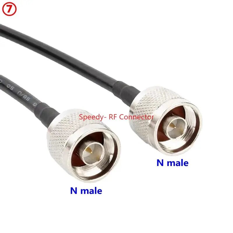 Кабель N-male to N-male RG58, Цвет: type7-1pcs