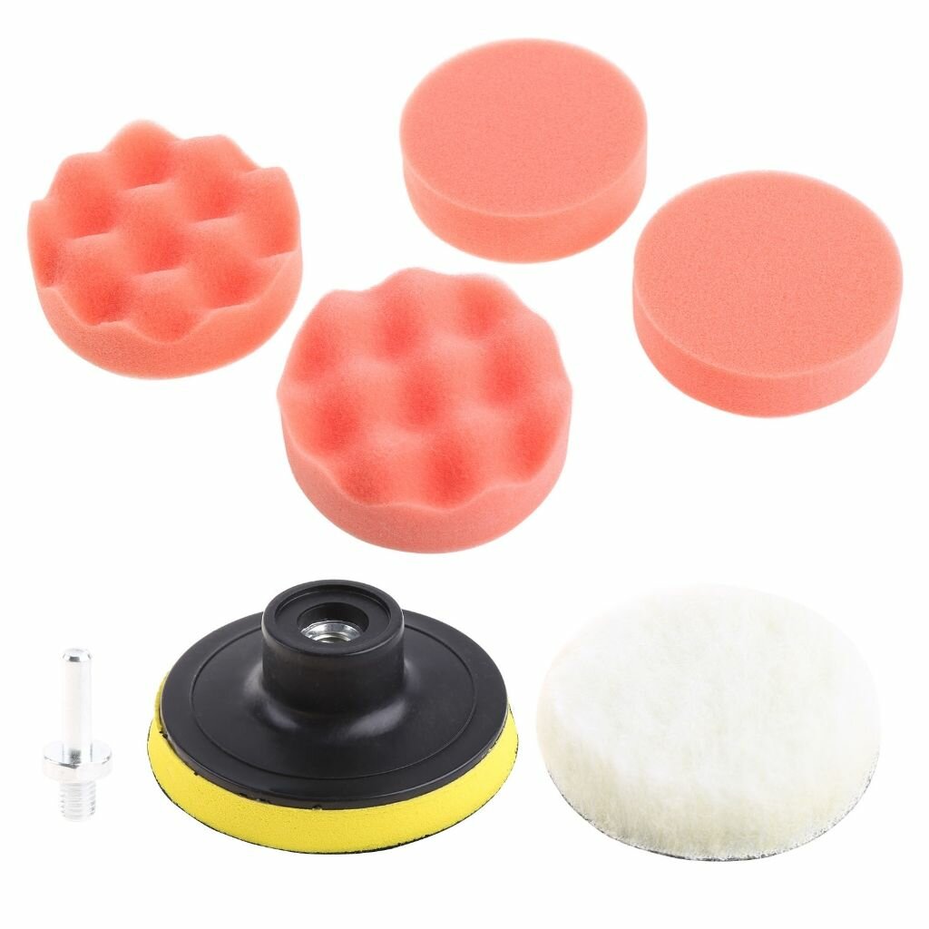 (набор из 7 предметов) 3-дюймовая автомобильная полировальная машина № 1 (удлинитель M10)