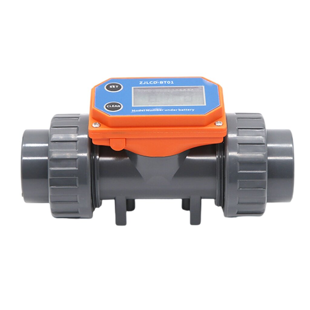 Цифровой турбинный расходомер, подходящий для орошения фермы и сада, с ЖК-дисплеем, для измерения расхода воды, бензина, керосина, метанола