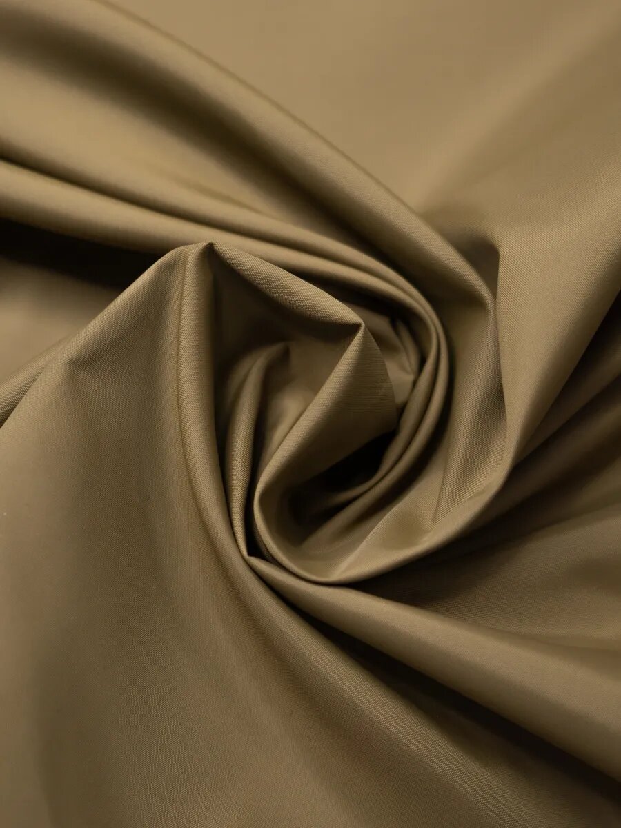 Плащевая ткань бежевая оливка