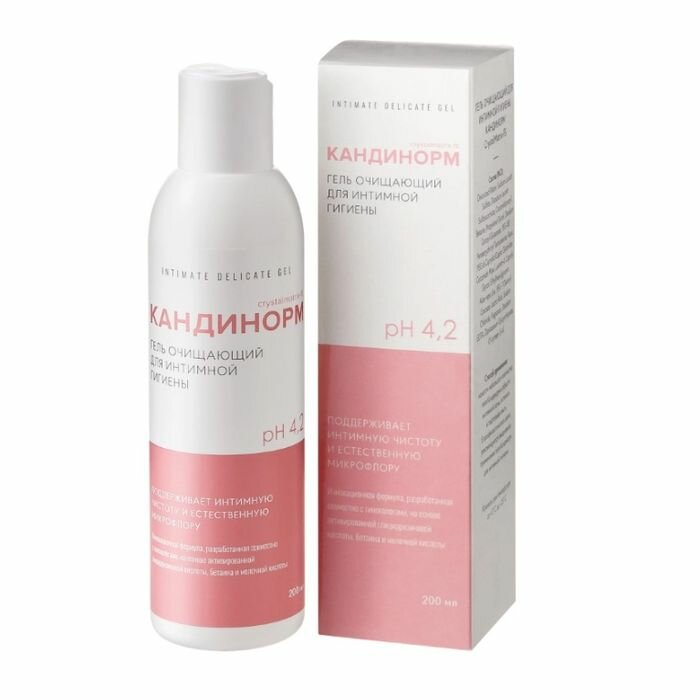 Кандинорм Crystalmatrix-Fs гель для интимной гигиены очищающий 200мл