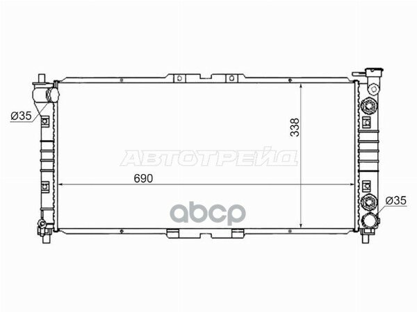Радиатор Mazda 626 92-02 / Capella 92-02 Sat арт. MZ0002-V4