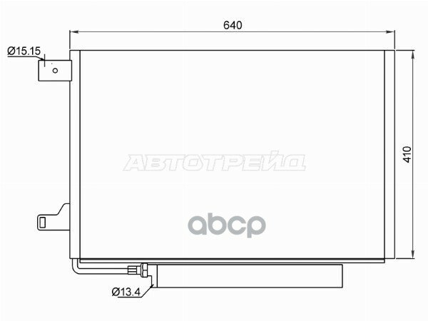 Радиатор кондиционера Mercedes-Benz A-Class 04-12 / B-Class 05-12 Sat арт. ST-MB04-394-0