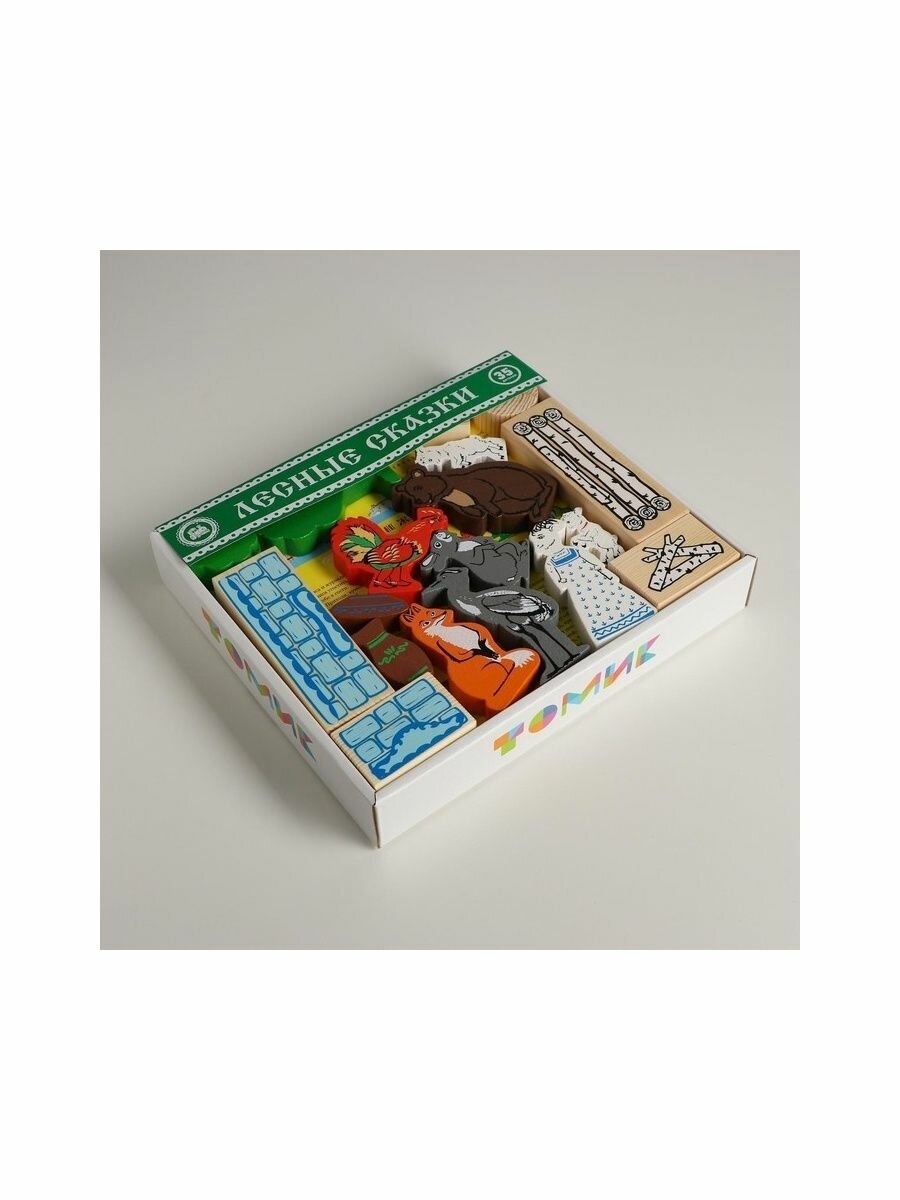 Деревянный игровой набор Томик "Лесные Сказки" (453-3)
