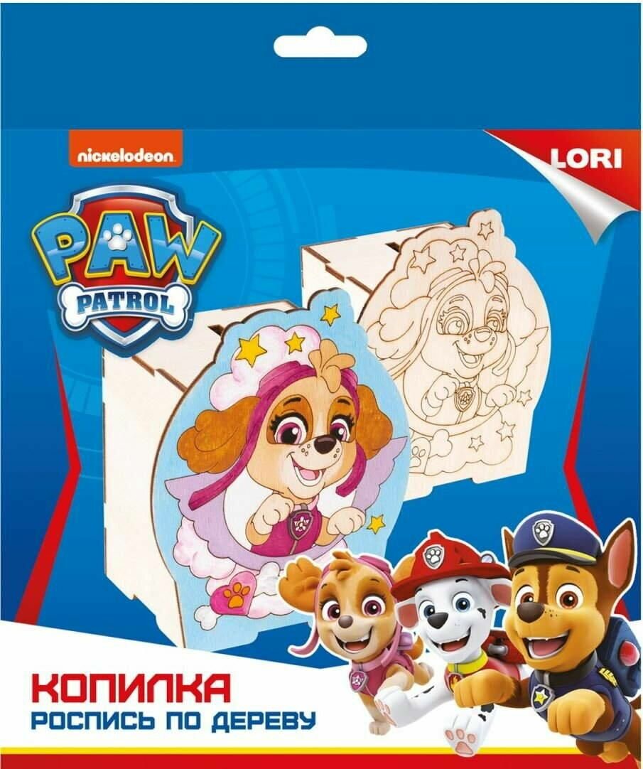 Набор для росписи LORI "Щенячий патруль", Скай, копилка, по дереву