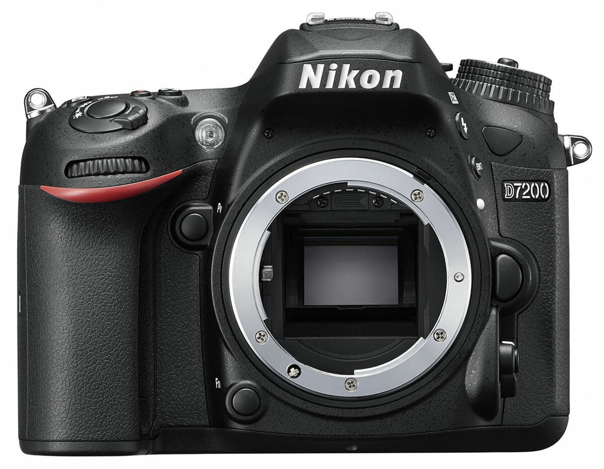Зеркальный фотоаппарат Nikon D7200 Body, черный, зеркальный, байонет F
