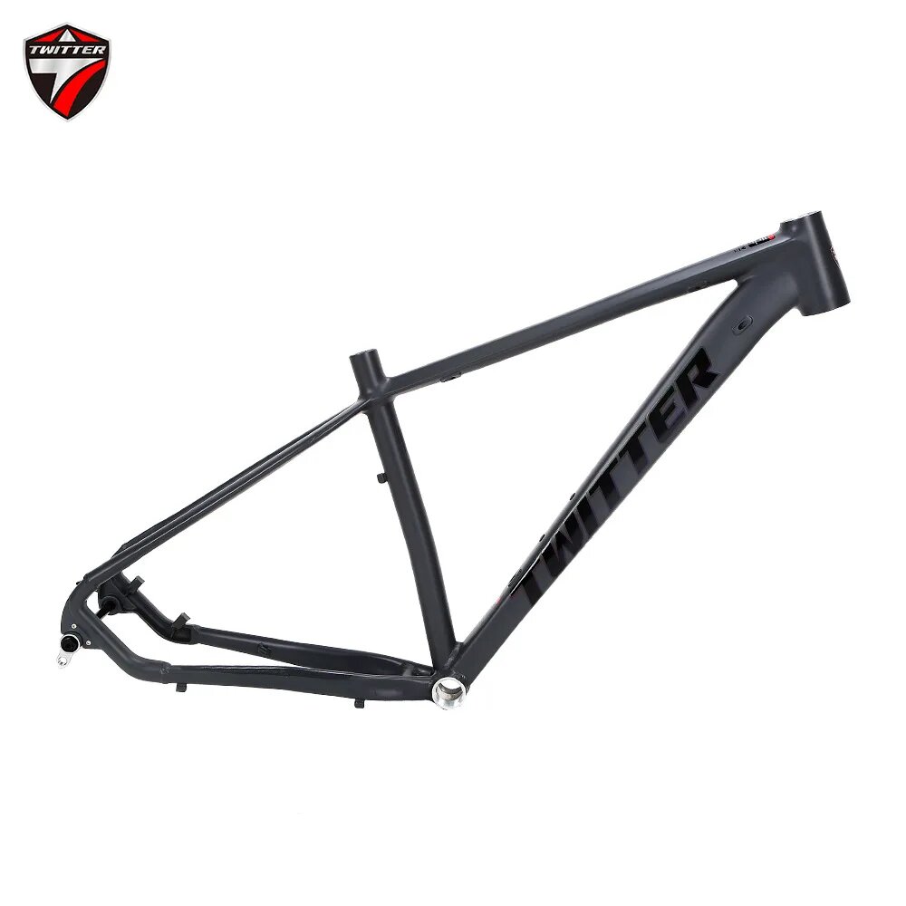 Рама для горного велосипеда TWITTER RIDER алюминиевый сплав Черный, 15in, Темно-серый