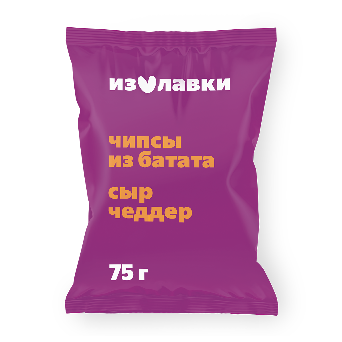 Чипсы «Из Лавки», из батата, со вкусом сыра Чеддер, 75 г, флоу-пак, 1 шт