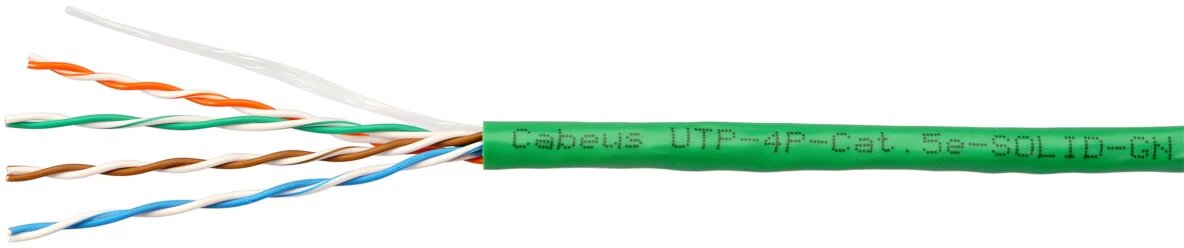 Бухта Cabeus 305м (UTP-4P-Cat.5e-SOLID-GN)