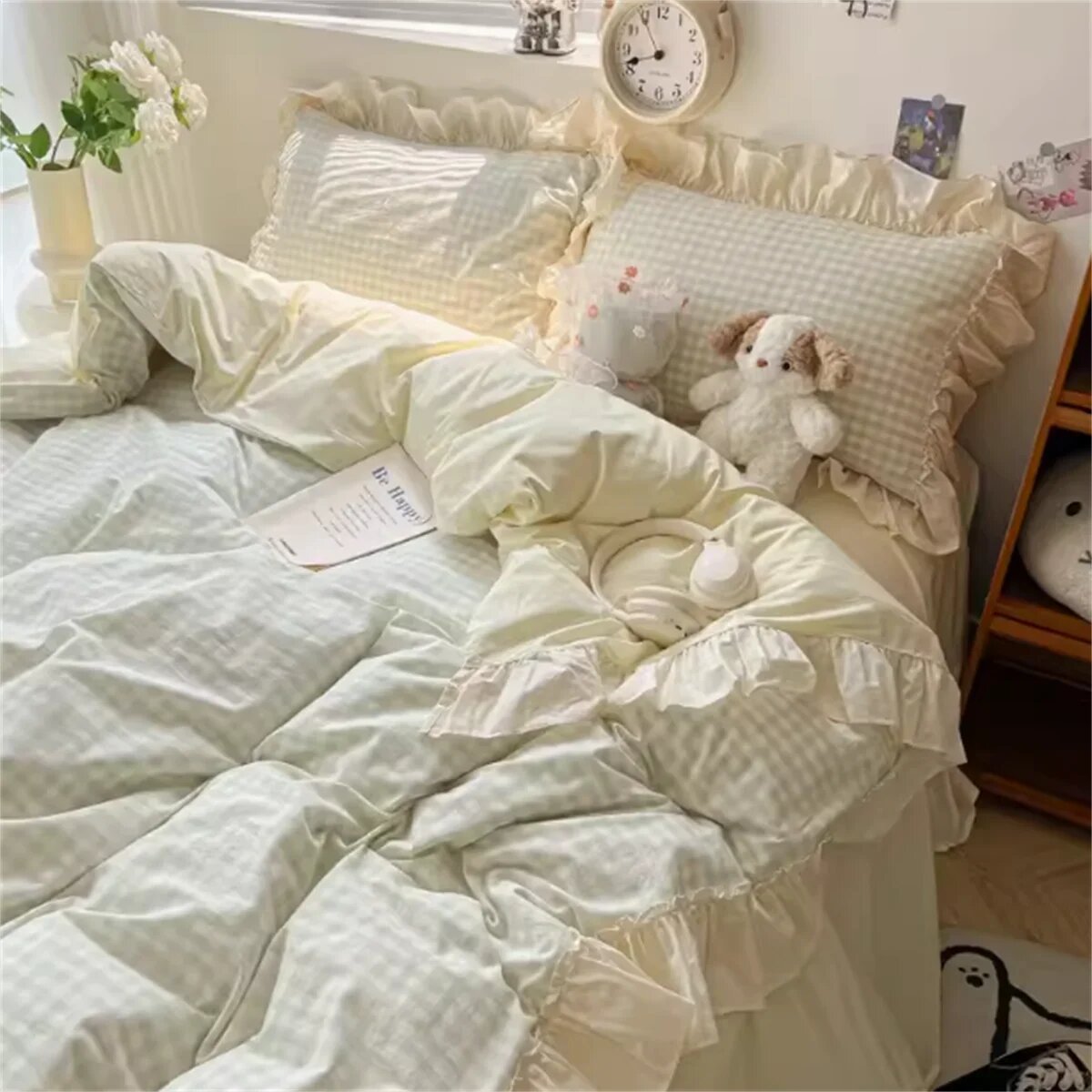 Постельное белье Princess Style, 2-х спальный комплект, жатая ткань， 200x230cm 4pcs