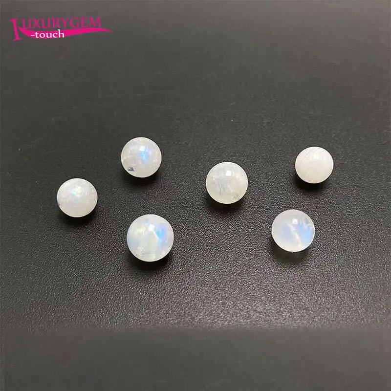Синий лунный камень бусины IUXURYGEM-TOUCH 6/8/10/12 мм 6mm 1Pcs Beads, 4A Beads
