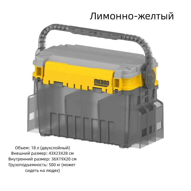 Многофункциональный рыболовный ящик, новая двухслойная ручка из АБС-пластика, портативный ящик для рыбалки на открытом воздухе