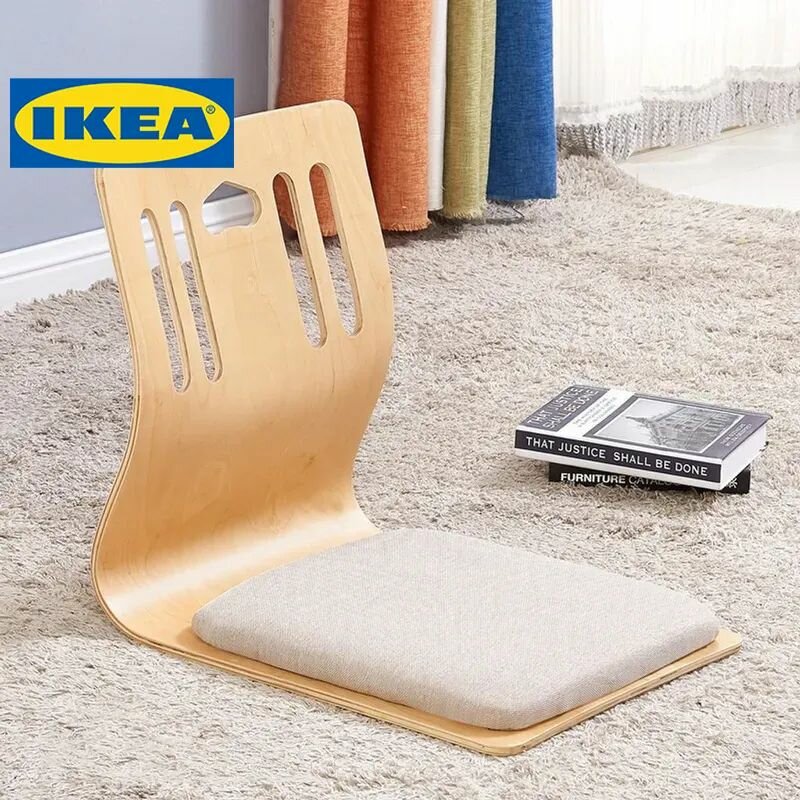 Кресло без ножек со спинкой, высотой спинки 43 см, выдерживает вес 110 кг, включая набедренные подушки