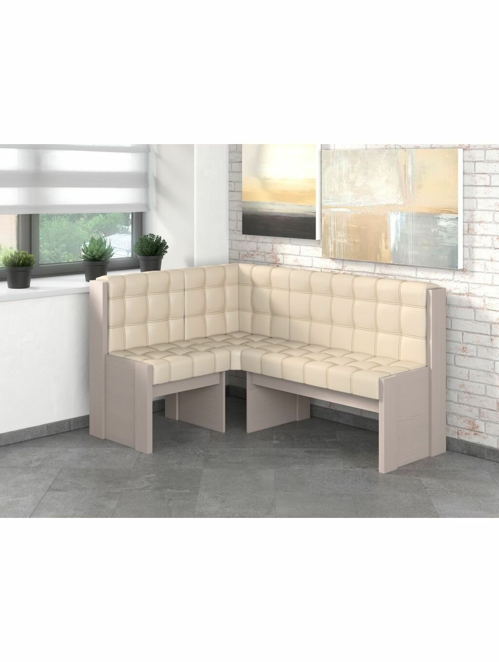 Кухонная скамья Квадро 146/106х52х86 см