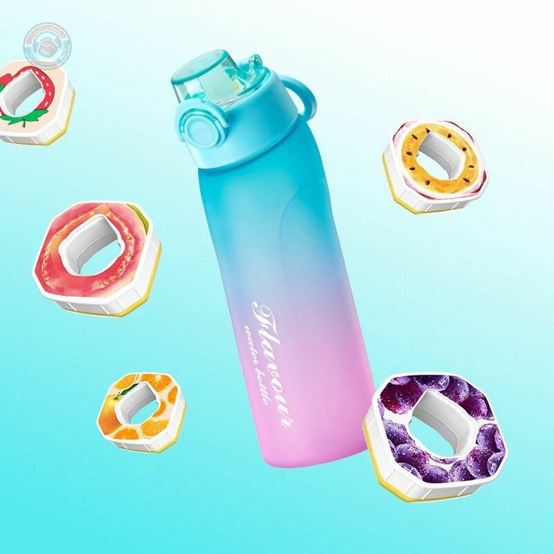 Бутылка air up sport с ароматическими картриджами, умная спортивная бутылочка с трубочкой, которая обманывает вкус и делает воду вкусной без сахара