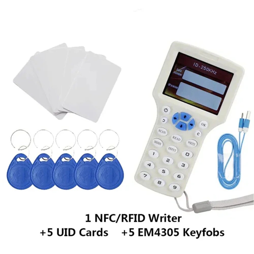 Дубликатор RFID T5577, 125 кГц, 13,56 МГц, writer 5uid5idkey