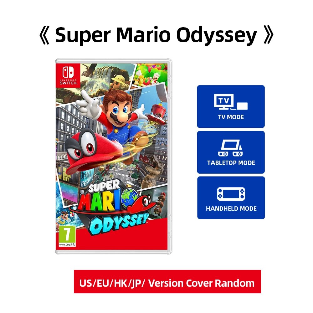 Игра Super Mario Odyssey для Nintendo Switch OLED Lite, Random Cover
