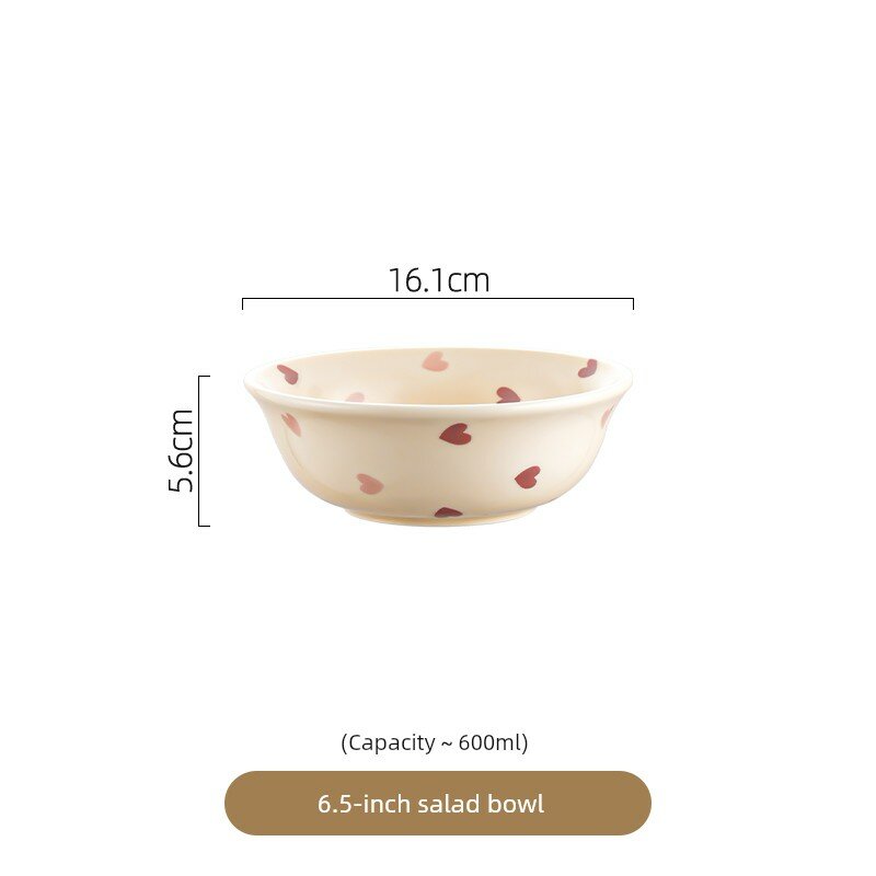 Суповая миска кремового цвета с двумя ручками для домашнего использования, подглазурная окраска, новая модель 2025