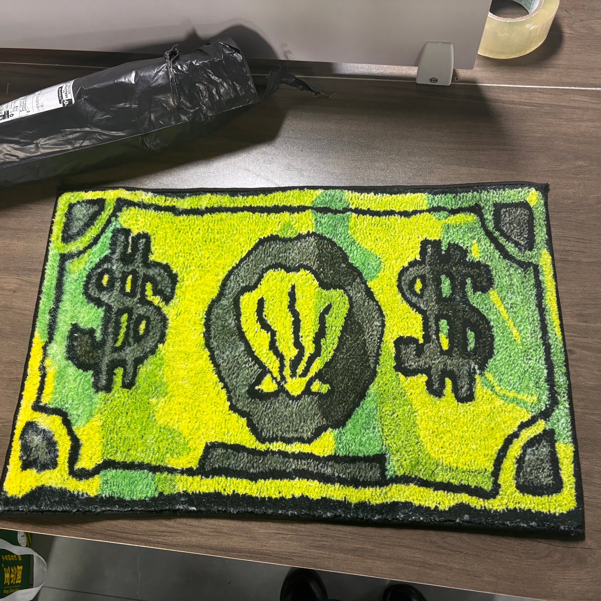 Зеленый, коврик для монет, Губка Боб Квадратные штаны, 50x80 см