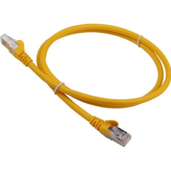 Патч-корд Lanmaster LSZH FTP кат.6A, 0.5 м, желтый