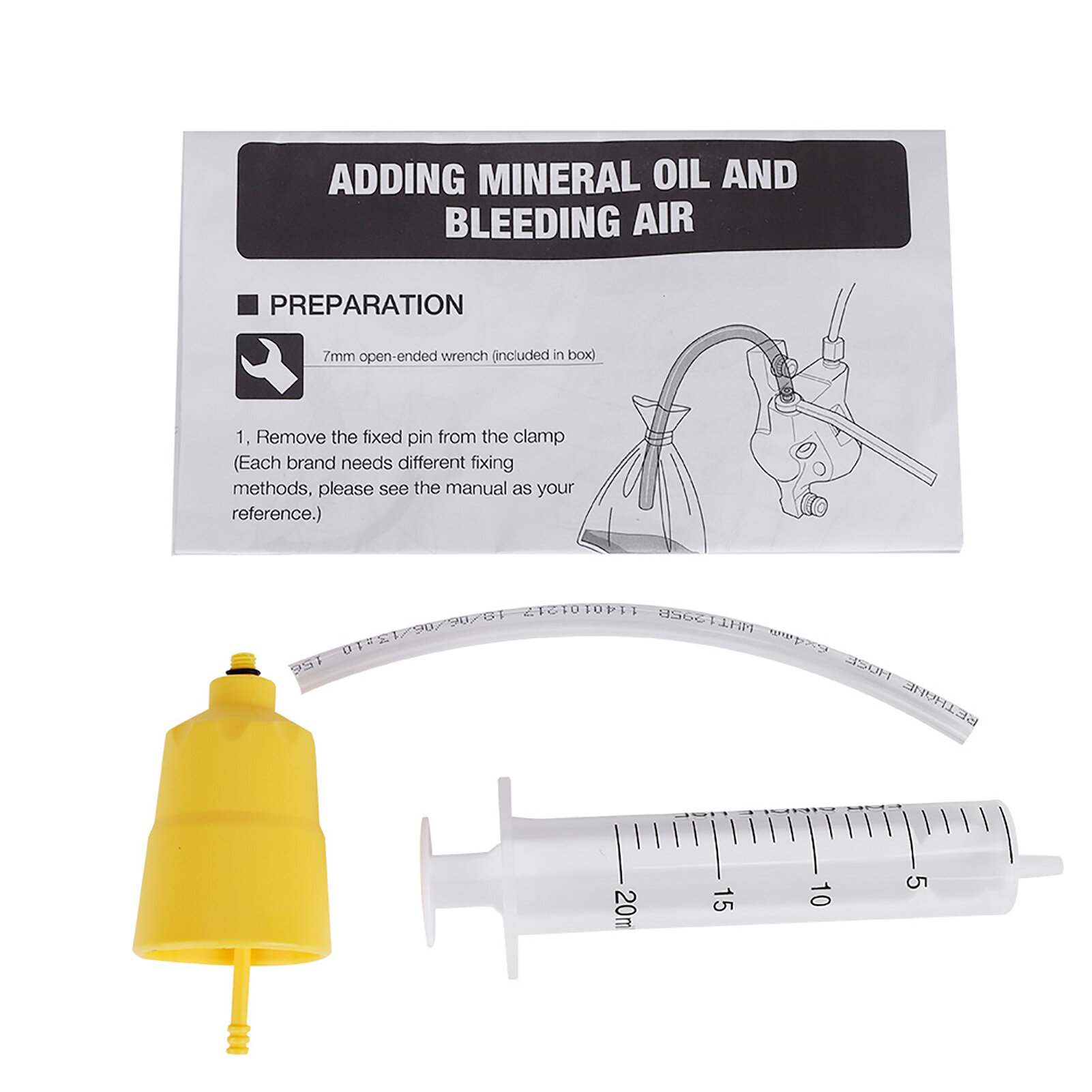 Набор для прокачки тормозов, инструмент для прокачки минерального масла, 39 г, лёгкий портативный инструмент для ремонта велосипедов и аксессуаров для велосипедов