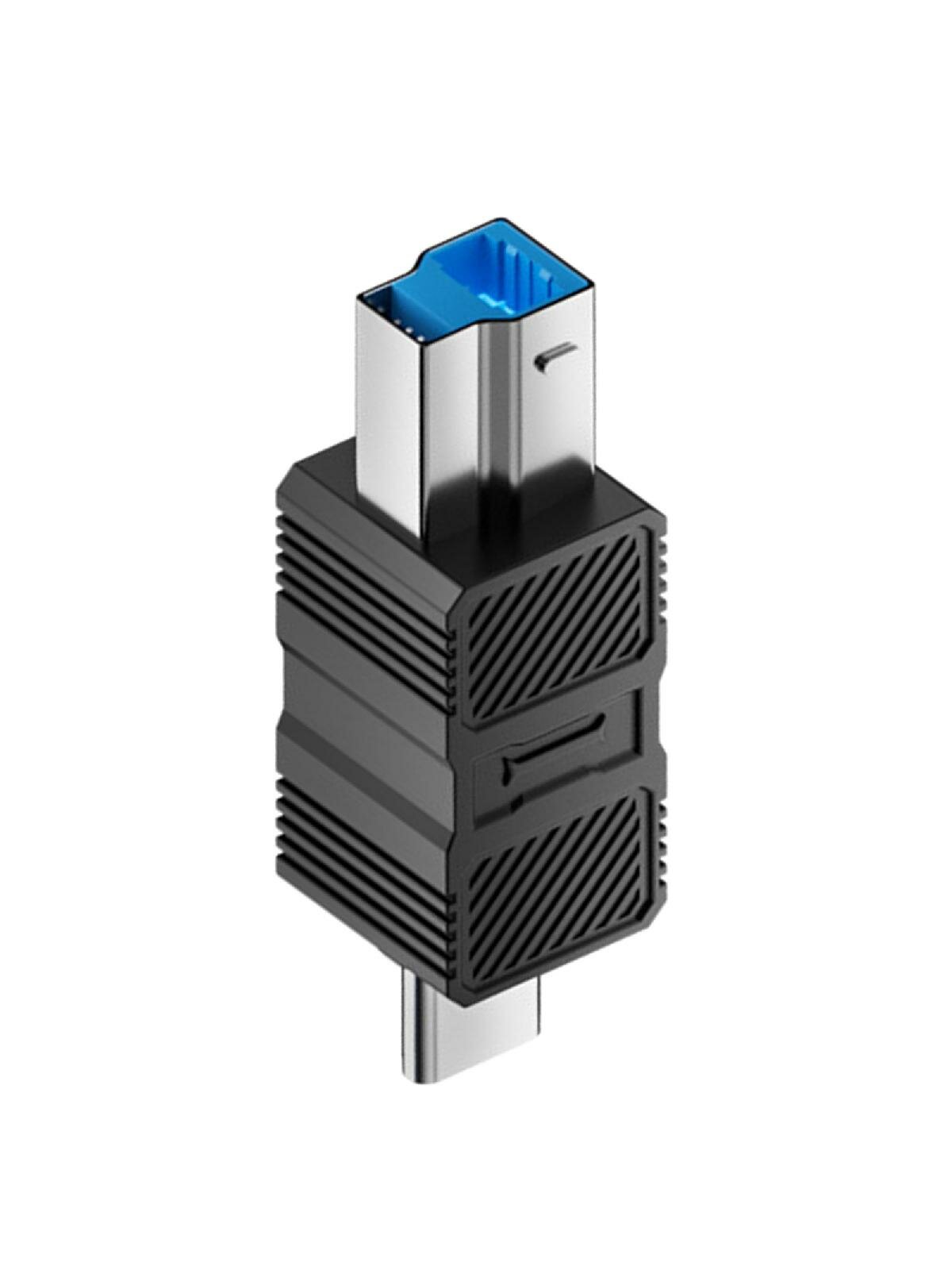 USB3.0 Printer Adapter Square Port USB B Male to USB/Type C Connector Extension Converter for Hard Disk Computer