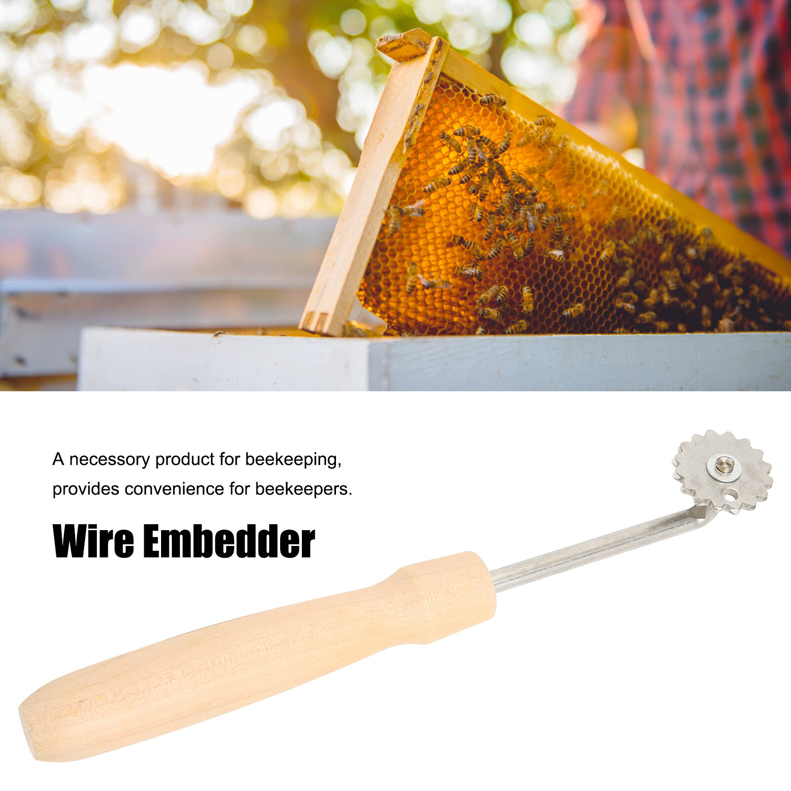 Устройство для заделки проволоки в пчеловодстве, инструмент для заделки проволоки в рамке улья, устройство, аксессуар для пчеловода