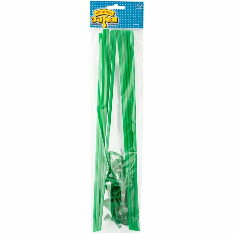 Комплект держателей для шаров Веселая затея палочка, розетка, зеленые, 10 шт