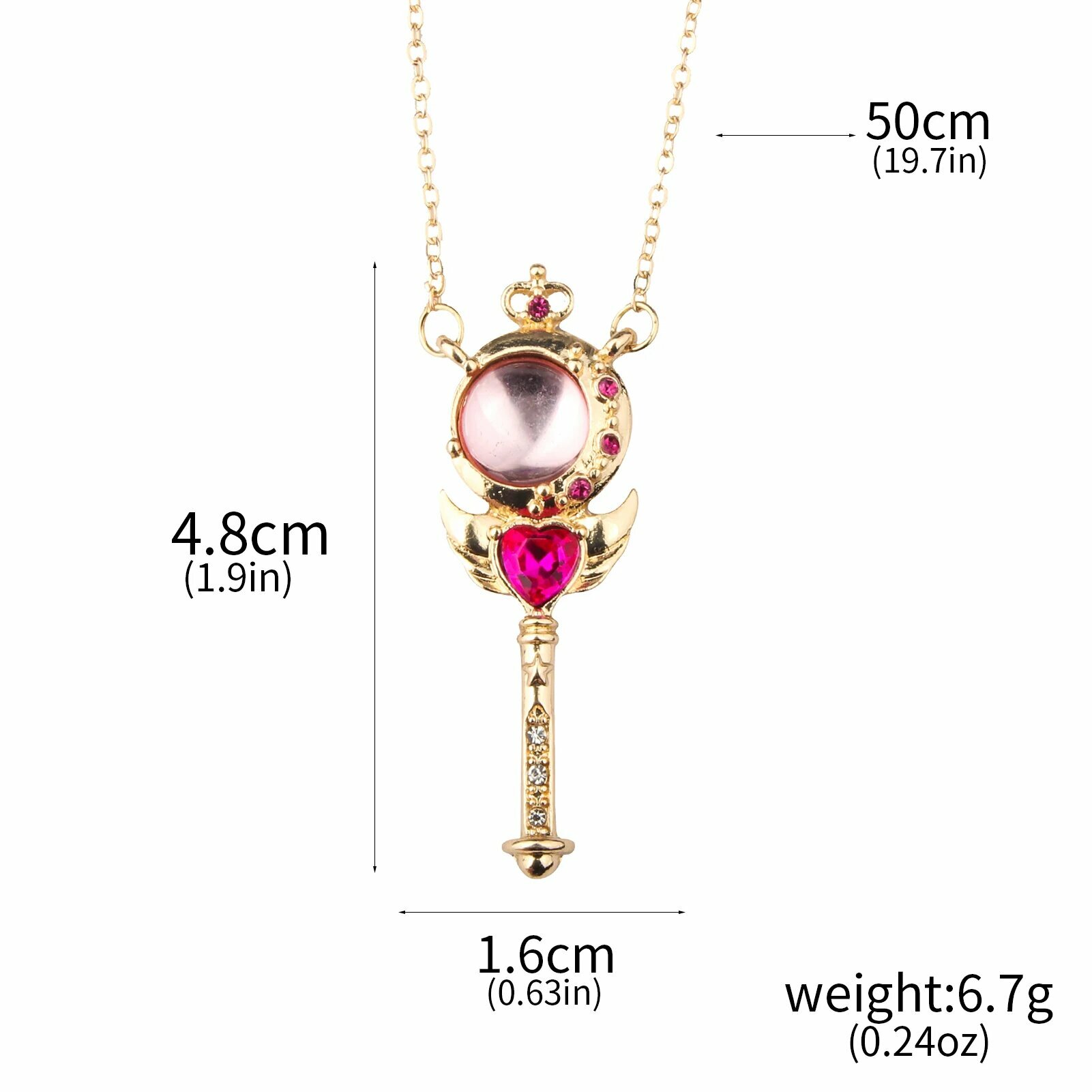 Сейлор Мун Цукино Усаги Трансформация Крылья Колье-колье Унисекс Аниме Аксессуар Металлические Ювелирные Изделия Подарок Для .