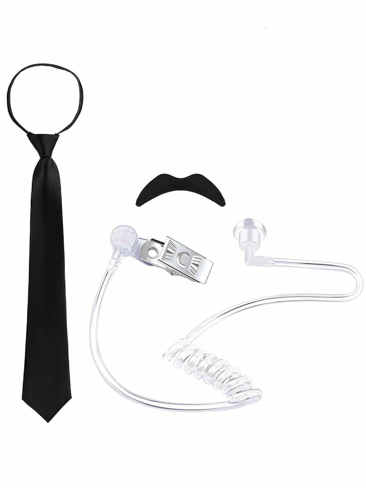 Шпионский комплект с наушниками и галстуком, - ребенок - Набор 7