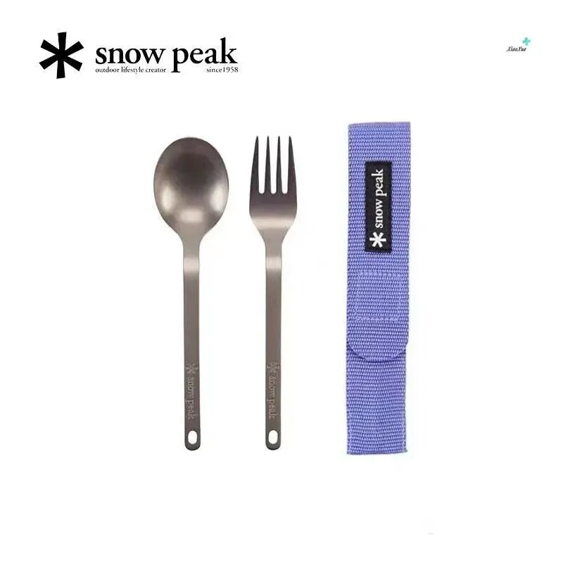 Набор столовых приборов из титана Snow Peak Camping: вилка и ложка
