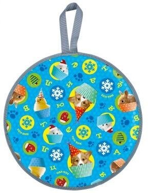 Ледянка Nika "Пушистая азбука", ПВХ/текстиль, 46x46 см