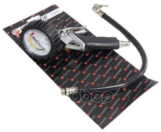 Пистолет для подкачки колес с аналоговым манометром и шлангом, 0-16 Bar, в блистере FORSAGE арт. F-2370