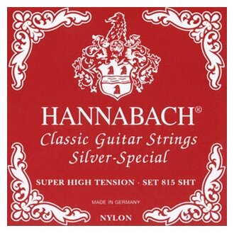 815SHT Red SILVER SPECIAL Комплект струн для классической гитары нейлон/посеребренные Hannabach
