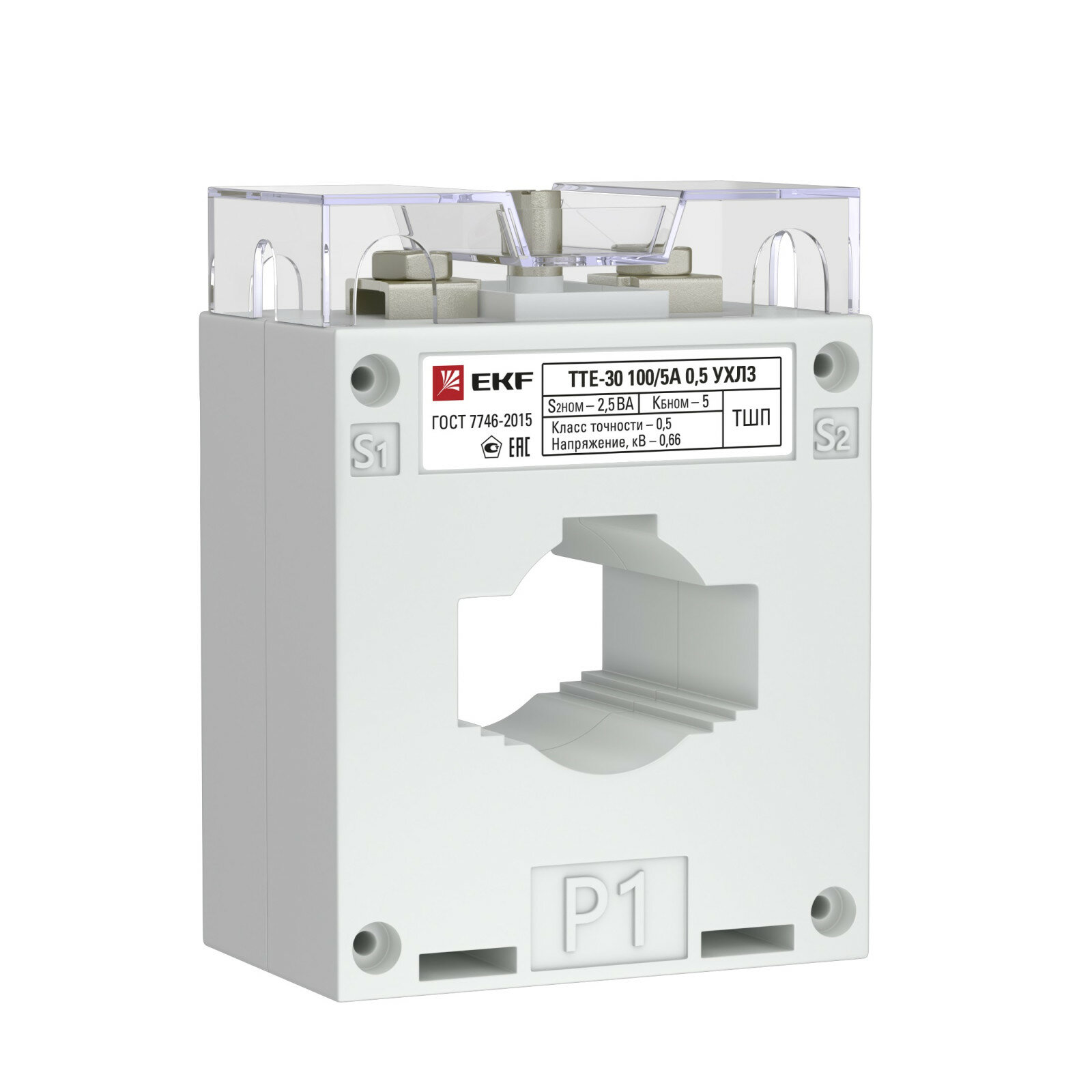 Трансформатор тока ТТЕ-30-100-5А mini класс точности 0,5 EKF PROxima