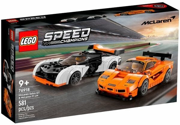 LEGO Speed Champions 76918 McLaren Solus GT и McLaren F1 LM