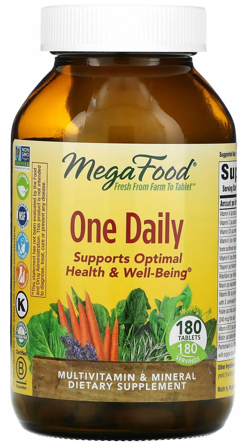 MegaFood, One Daily, 180 таблеток