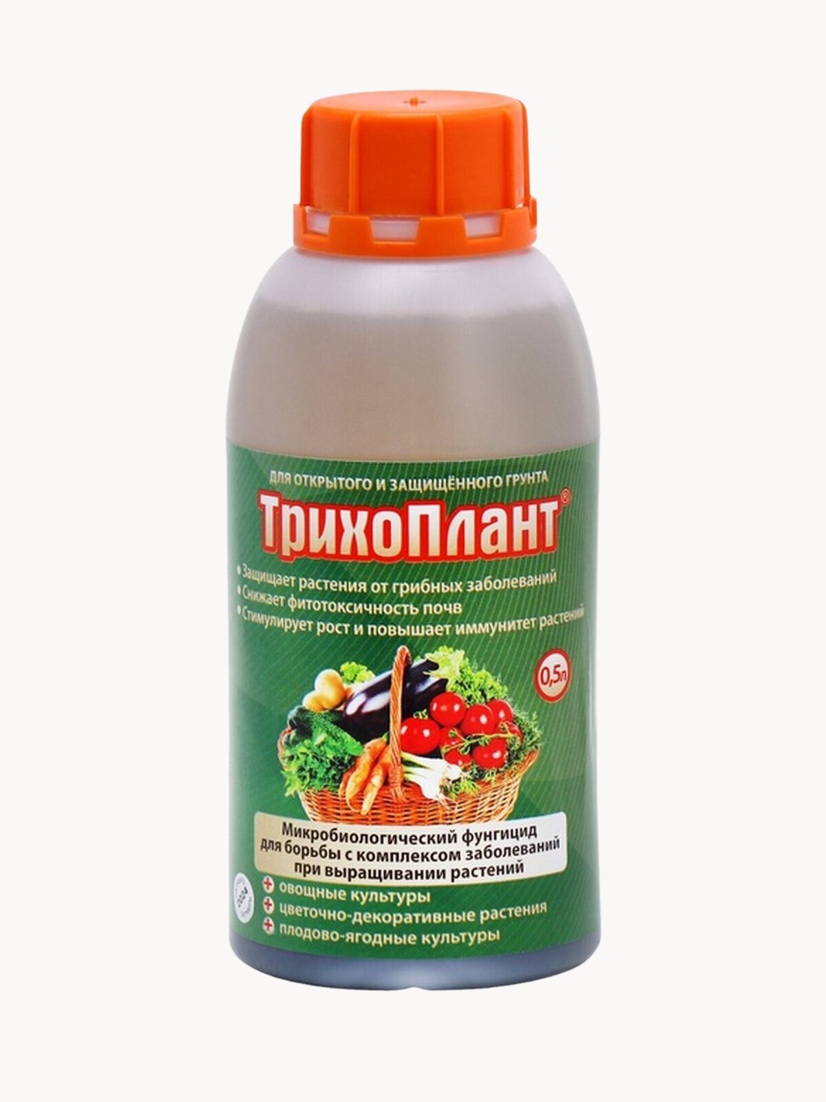 Биофунгицид "Трихоплант", для защиты растений от грибных заболеваний, 0,5 л