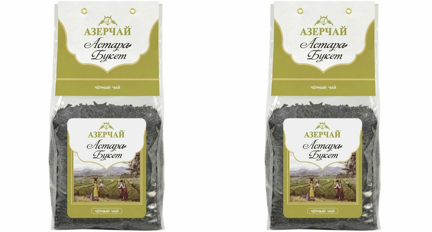Azercay Черный чай, Букет, Астара, 400 г, 2 шт