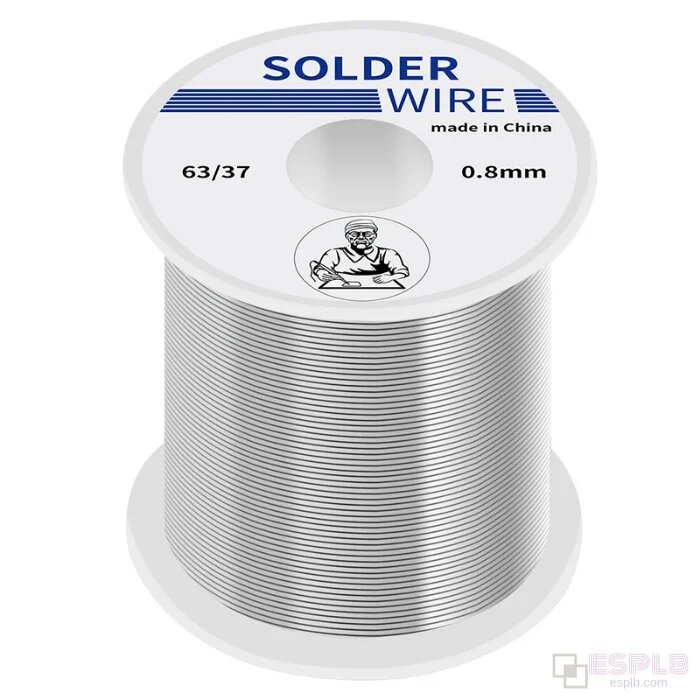 Эсплб оловянная проволока для пайки 200г 0.8/1.0мм с канифолью 1,0 мм
