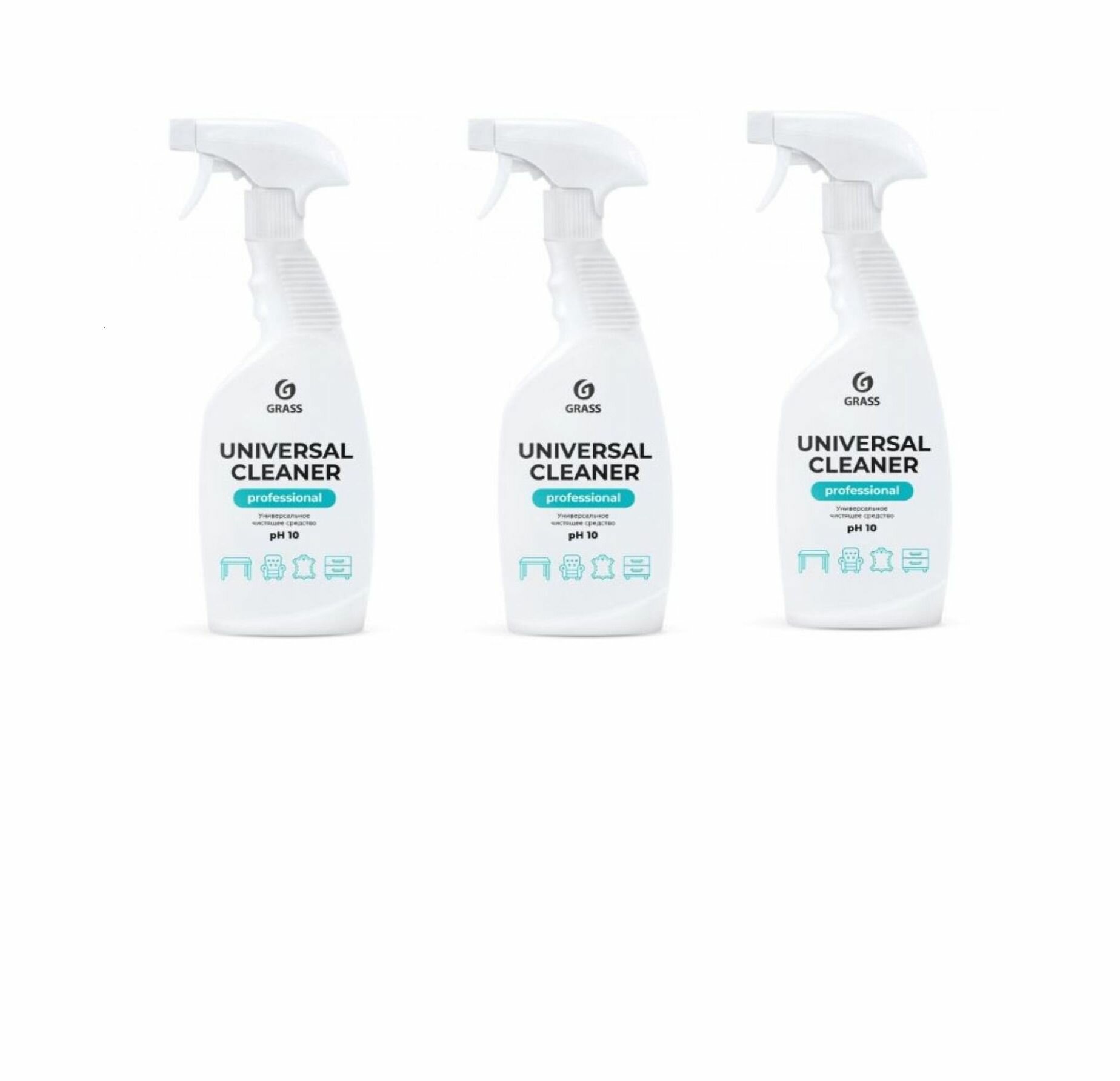 GraSS Универсальное чистящее средство Universal Cleaner Professional, 600 мл, 3 шт
