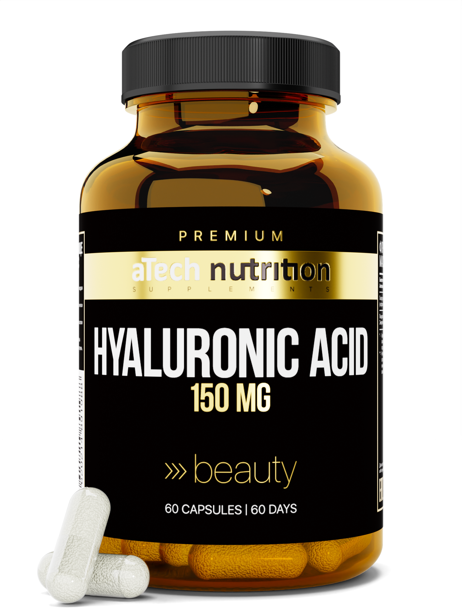 Гиалуроновая кислота aTech nutrition PREMIUM HYALURONIC ACID 60 капсул