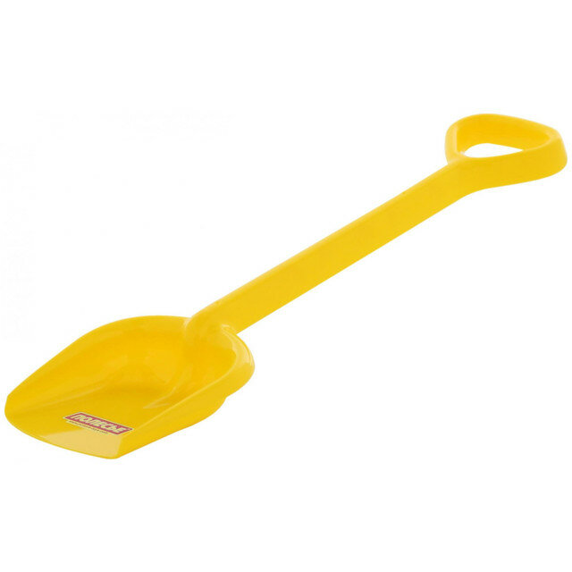 Детская лопата для песка 41 см желтая пластиковая игрушка для песочницы безопасная и прочная