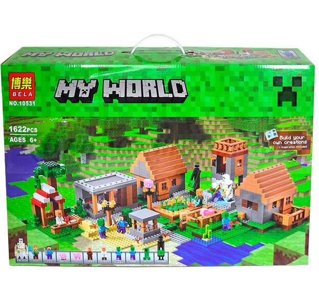Конструктор Майнкрафт My world 10531 Большая деревня, 1622 детали, Madkids