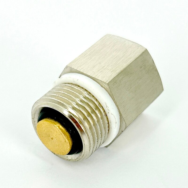 Клапан отсечной для воздухоотводчика НВ 3/8" UNI-FITT никелированный