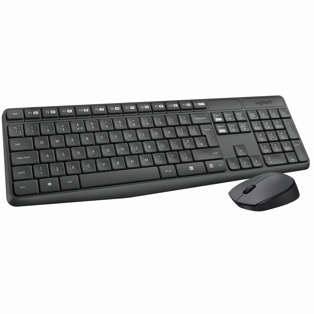 Клавиатура и мышь Logitech MK235, серый